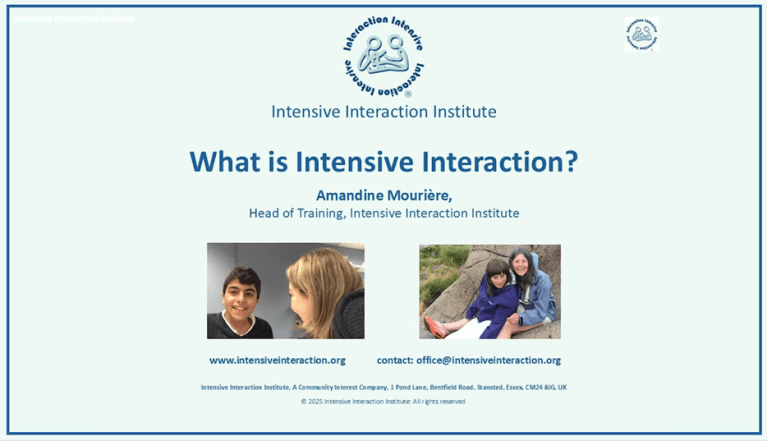 ‘What is Intensive Interaction?’ – New video available from the ...